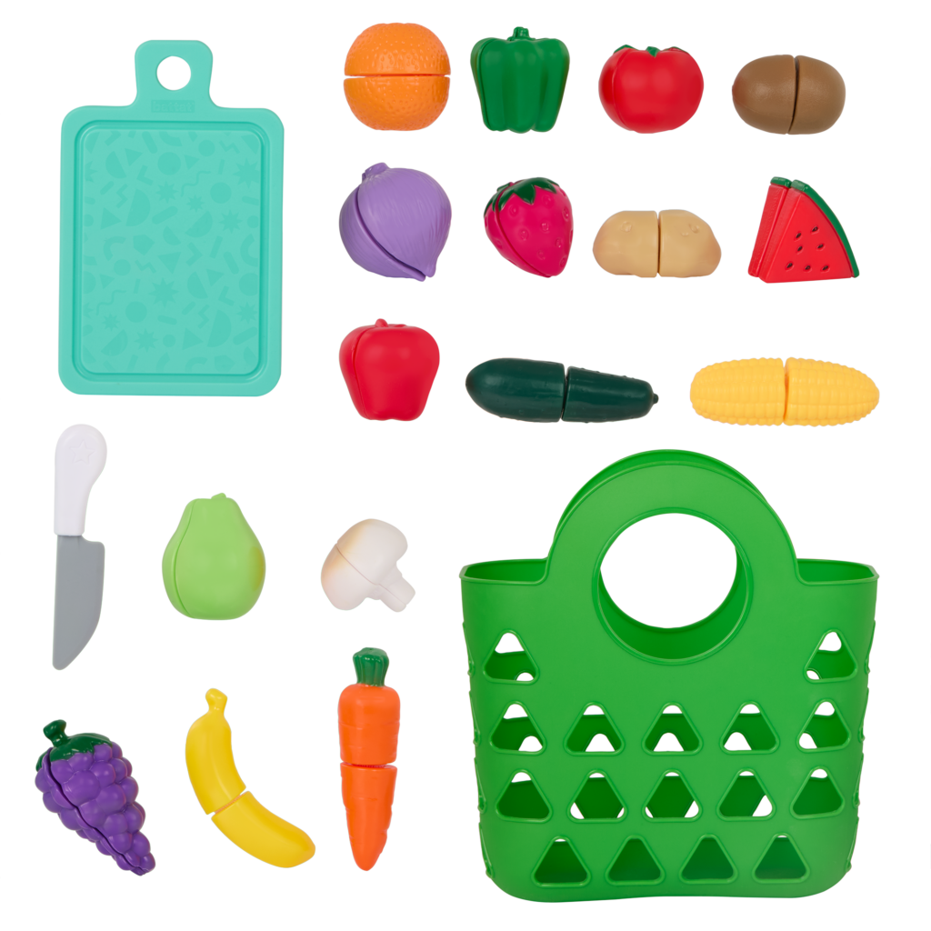 Market Chop & Prep | Choppable Play Food Set | Battat