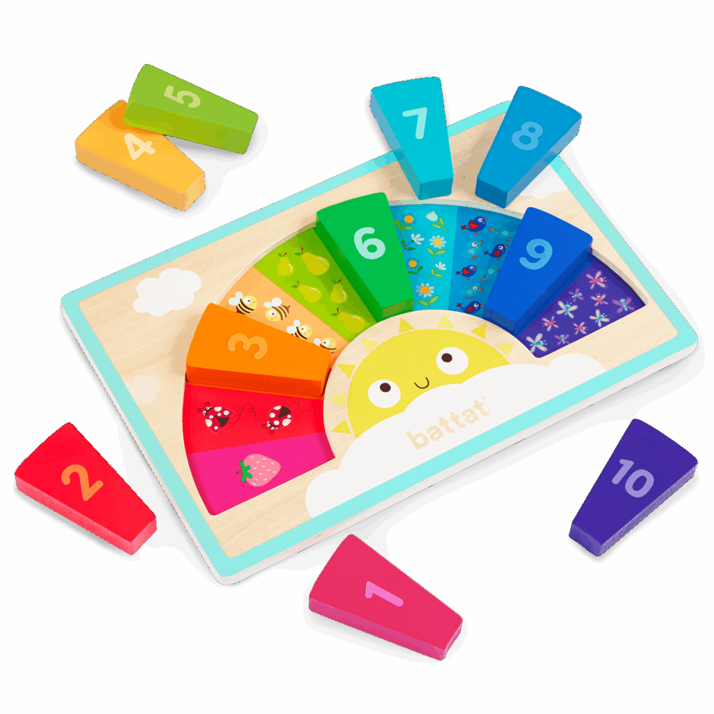 Puzzle Pals Duo | Wooden Puzzles Set | Battat