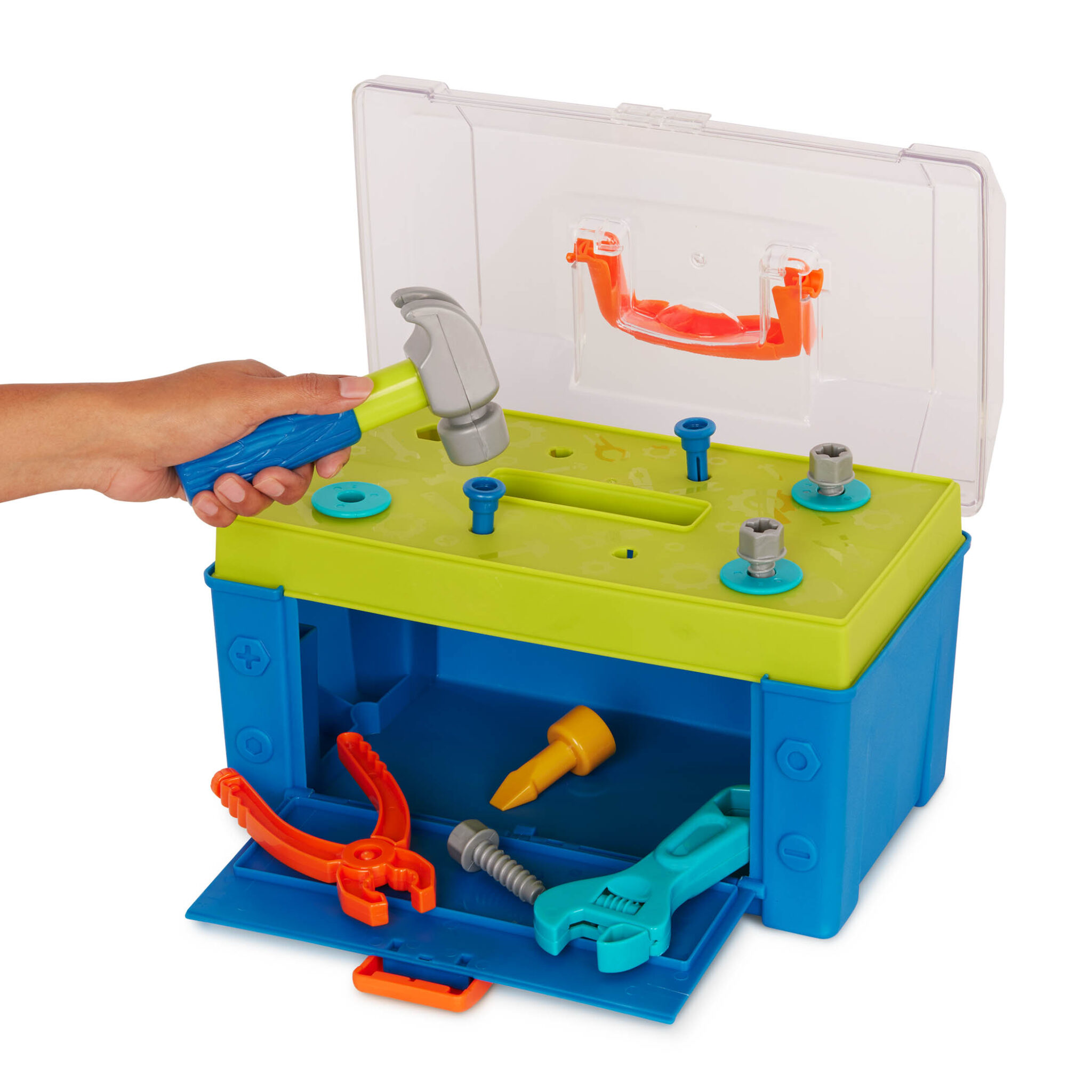 Busy Builder Tool Box | Toy Tools for Toddlers | Battat