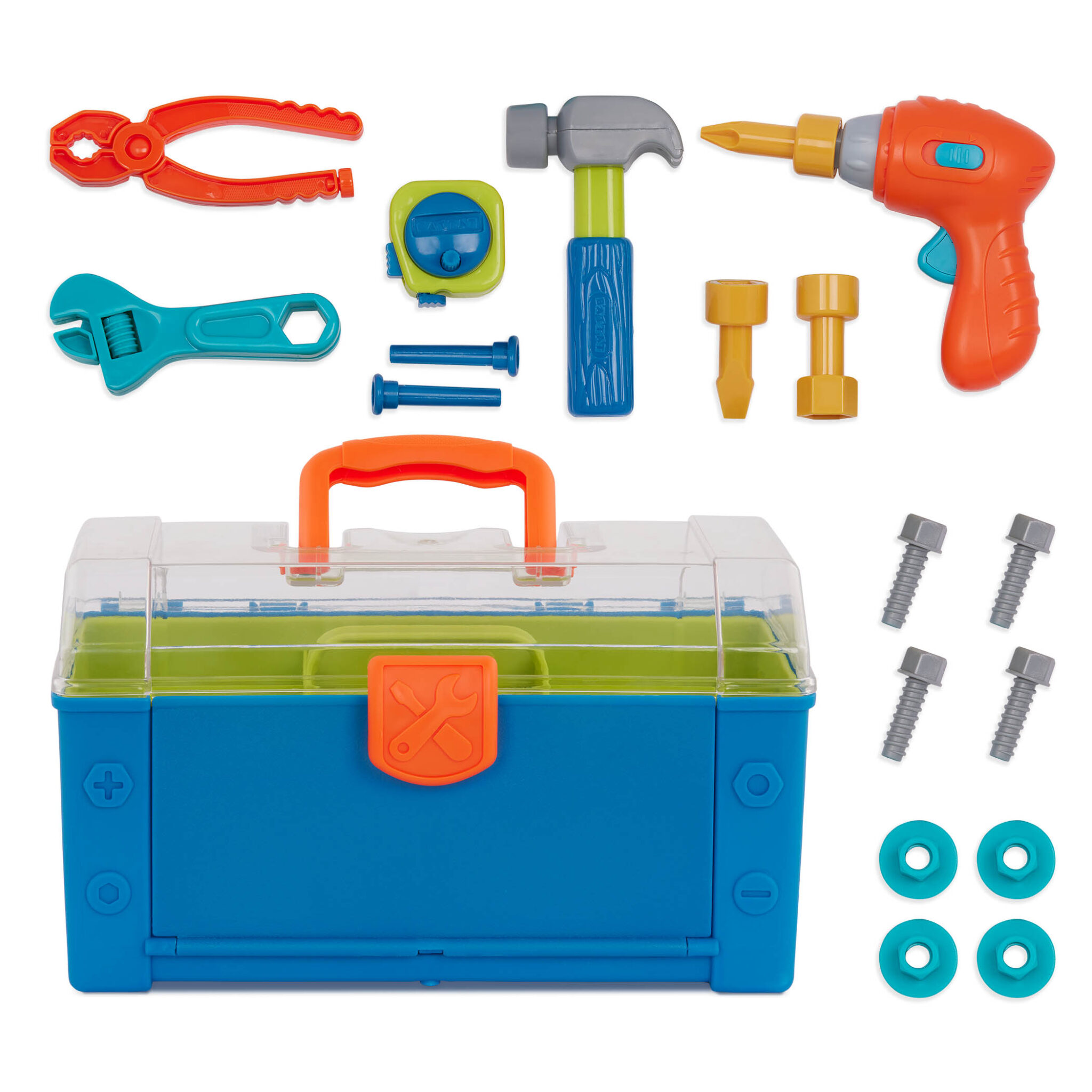 Busy Builder Tool Box | Toy Tools for Toddlers | Battat