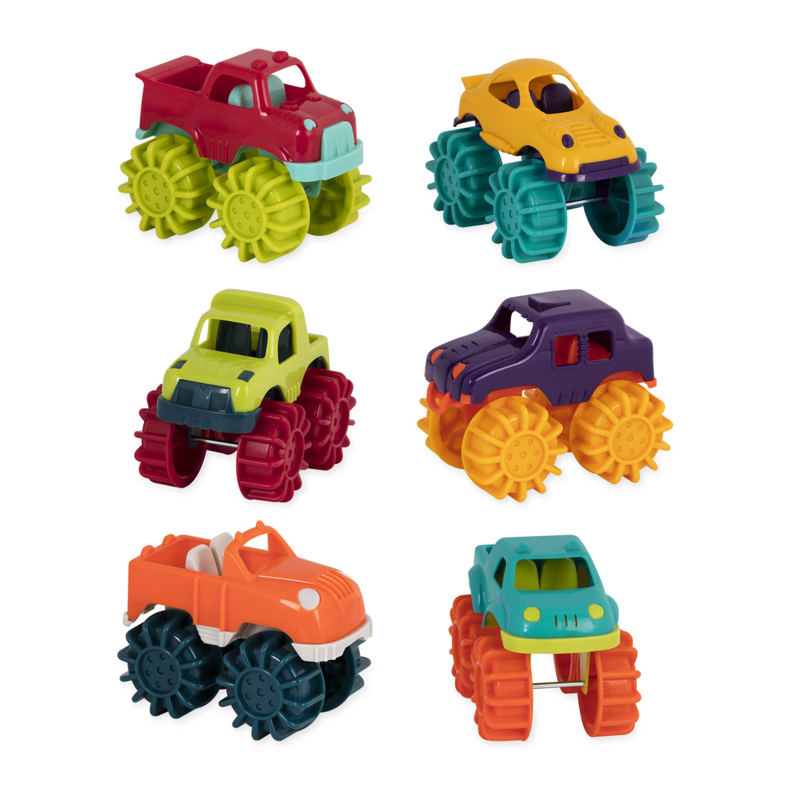 Mini Monster Trucks | Miniature Toy Trucks for Toddlers | Battat
