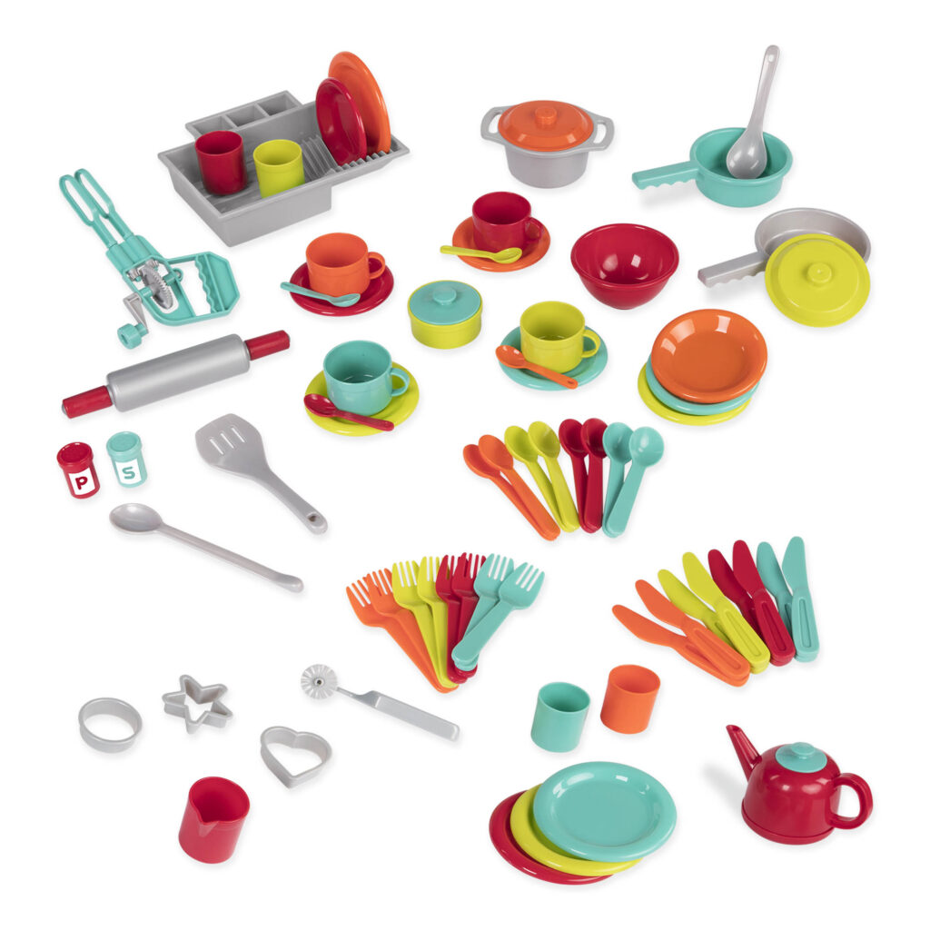 Deluxe Kitchen Playset | Pretend Play Food | Battat