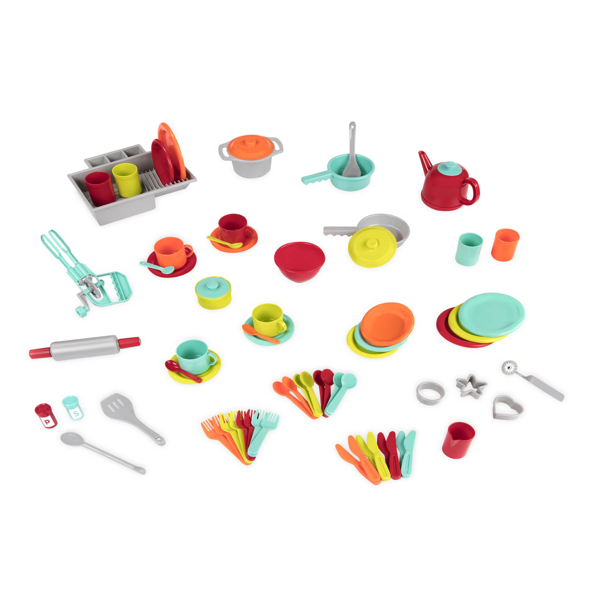 Deluxe Kitchen Playset | Pretend Play Food | Battat
