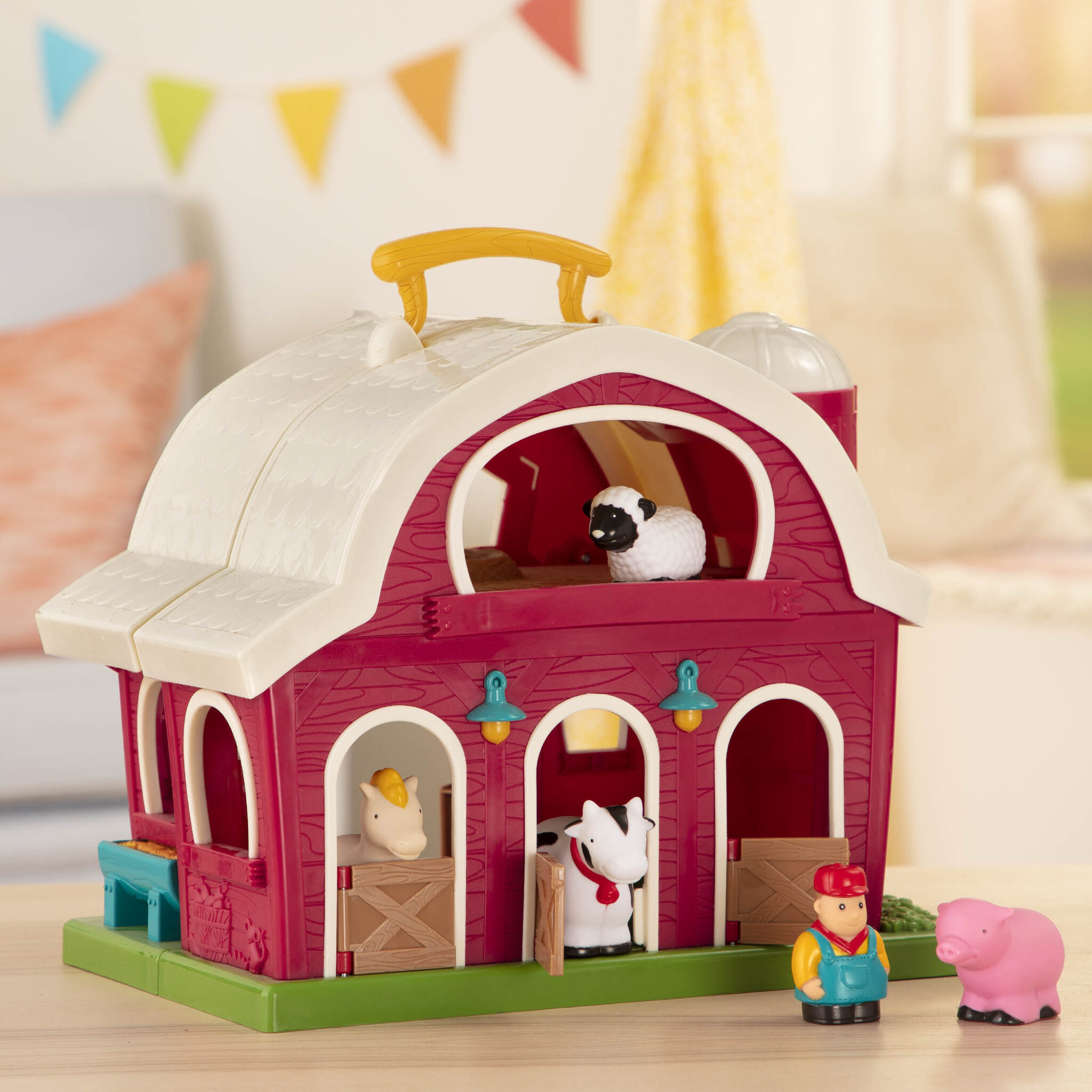 Big Red Barn | Farm Animal Set for Toddlers | Battat