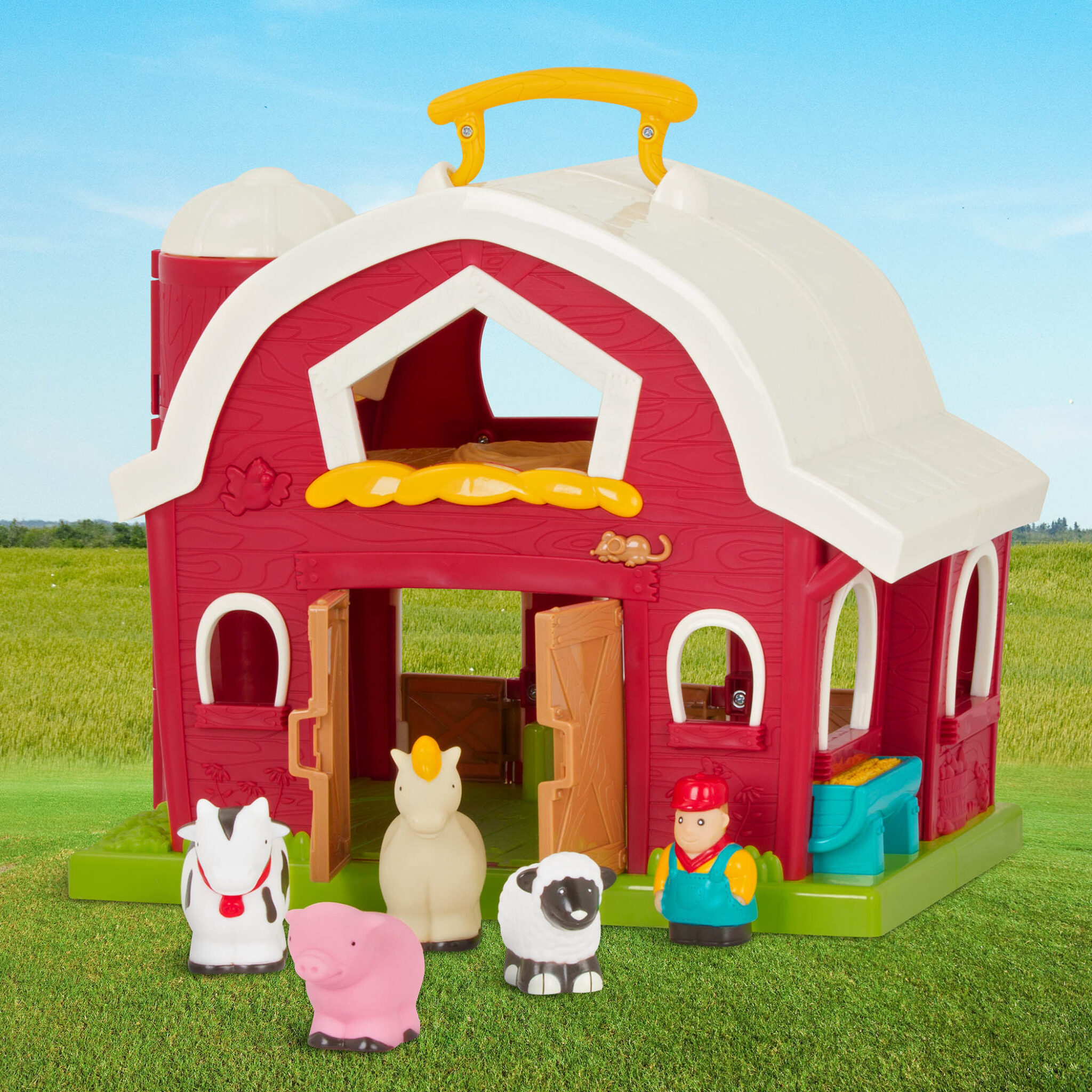 Big Red Barn | Farm Animal Set for Toddlers | Battat