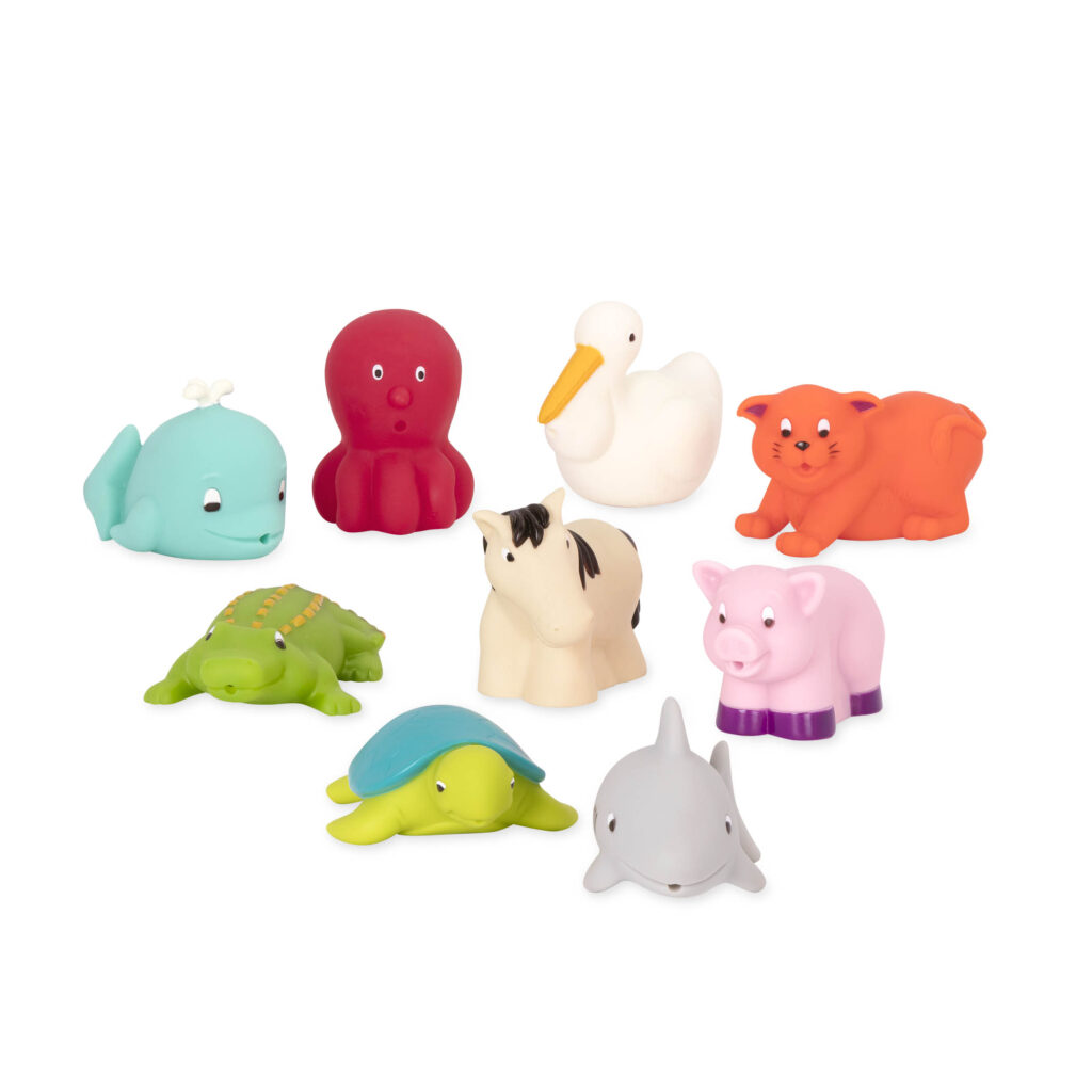 Bath Buddies - Octopus & Pals | Bath Toy Set for Toddlers | Battat