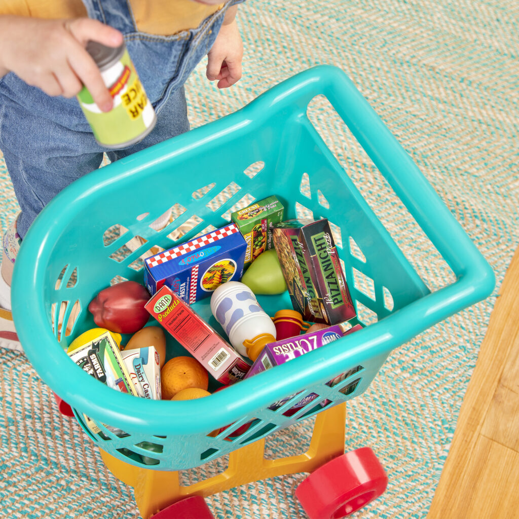 Grocery Cart | Toy Grocery Cart Playset | Battat