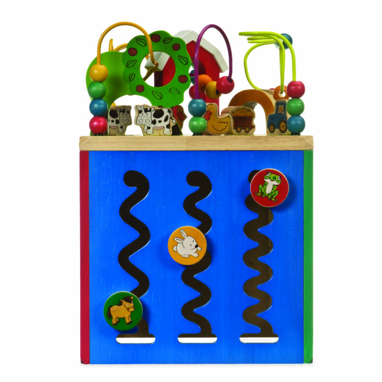 Farm Activity Cube | Wooden Activity Center | Battat