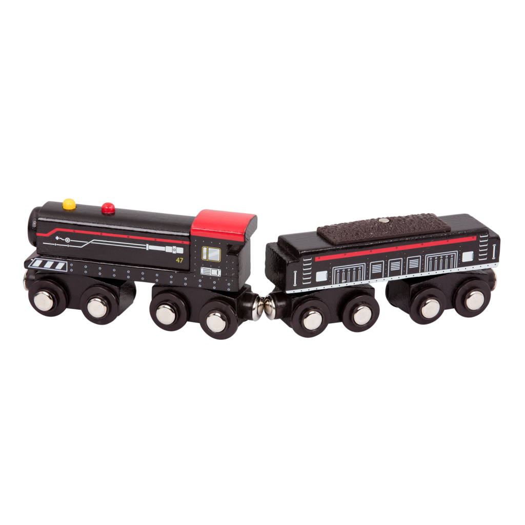Wooden Locomotives & Freight Cars | Classic Wooden Trains | Battat