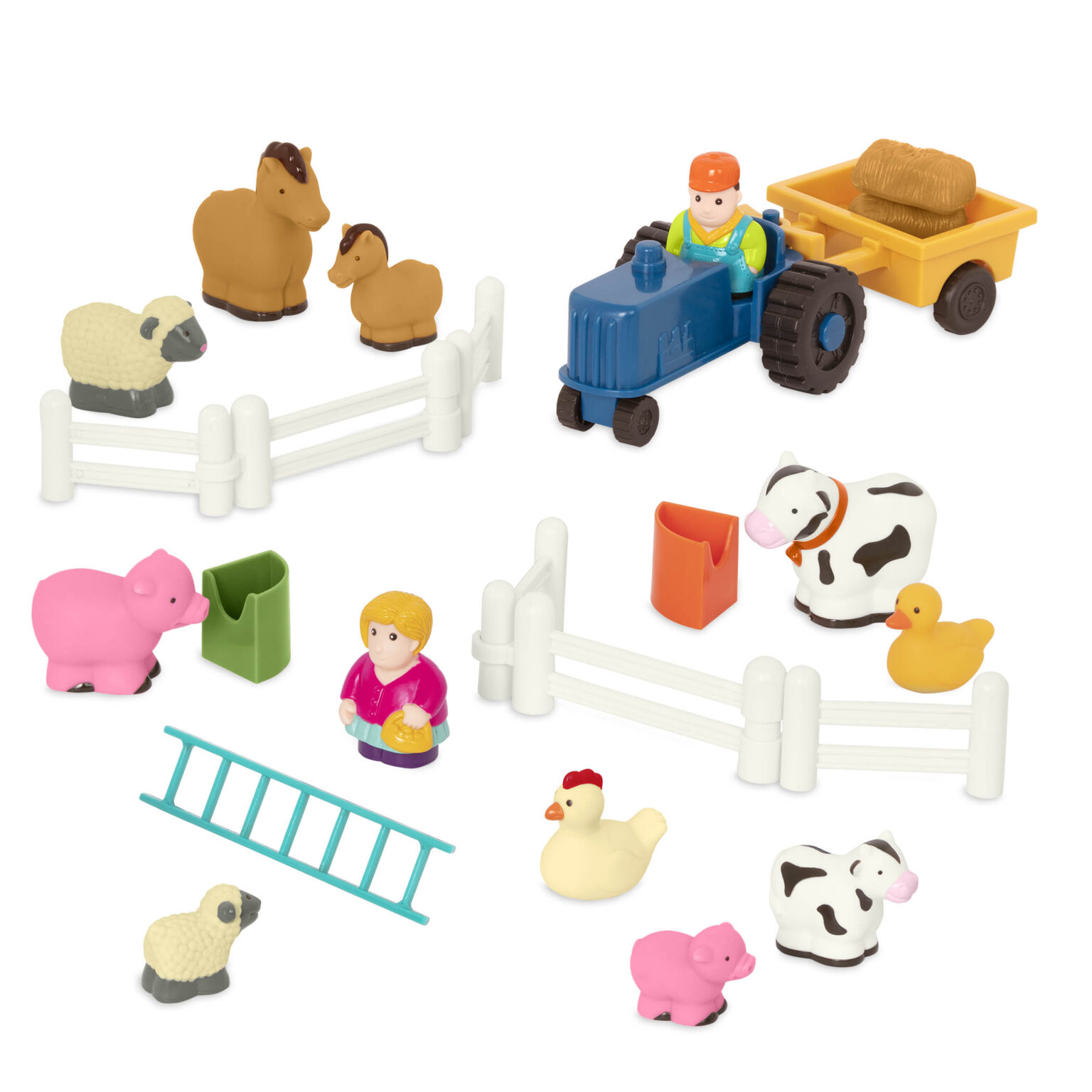 Little Farmer’s Playset | Farm Animal Toys & Accessories | Battat