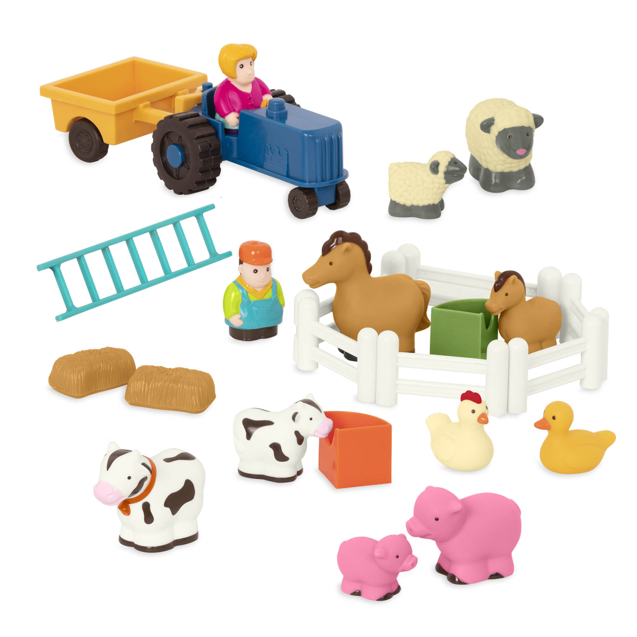 Little Farmer’s Playset | Farm Animal Toys & Accessories | Battat