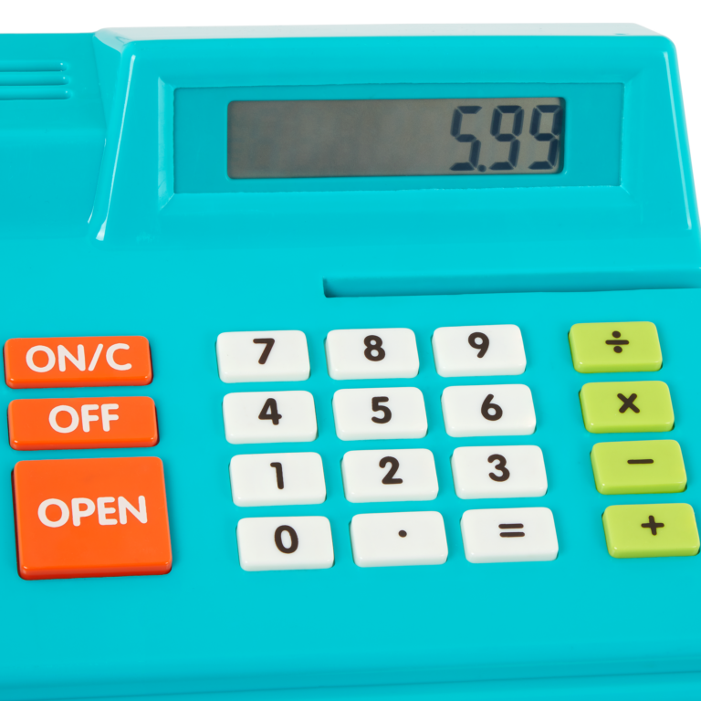 Blue Calculating Cash Register | Toy Cash Register | Battat