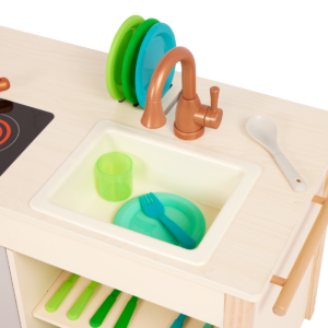 Two n' One Cookin' Fun | Wooden Play Kitchen | Battat