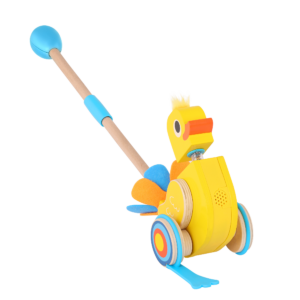 Quack & Go Duck | Wooden Push Toy | Battat