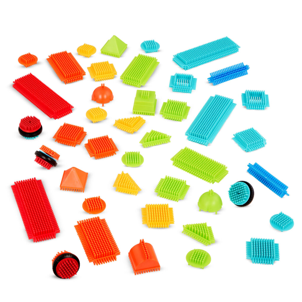 Bristle Blocks | Soft, Sensory Blocks for Toddlers & Kids | Battat
