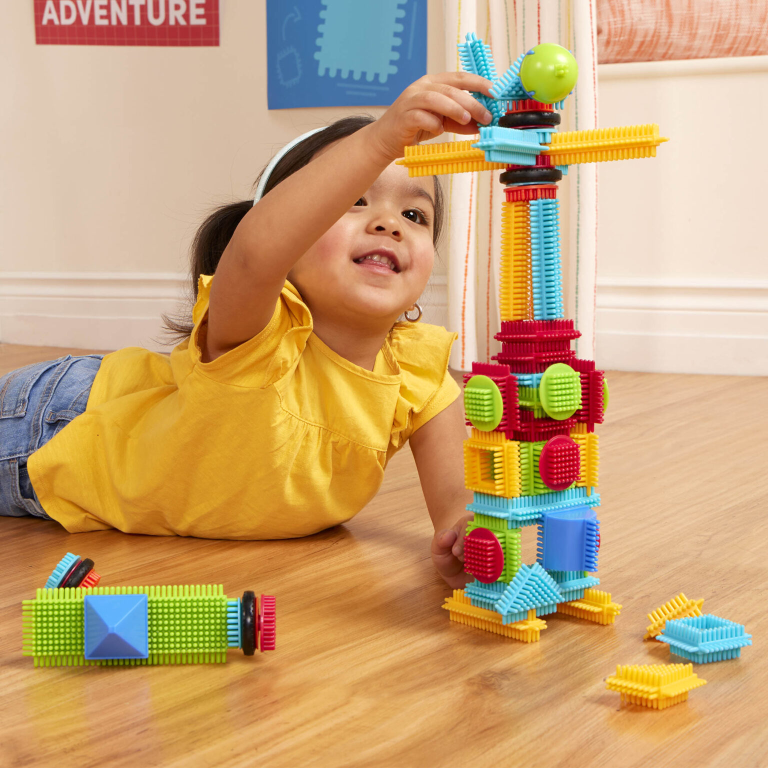 Basic Builder Box | 56 Building Blocks | Battat