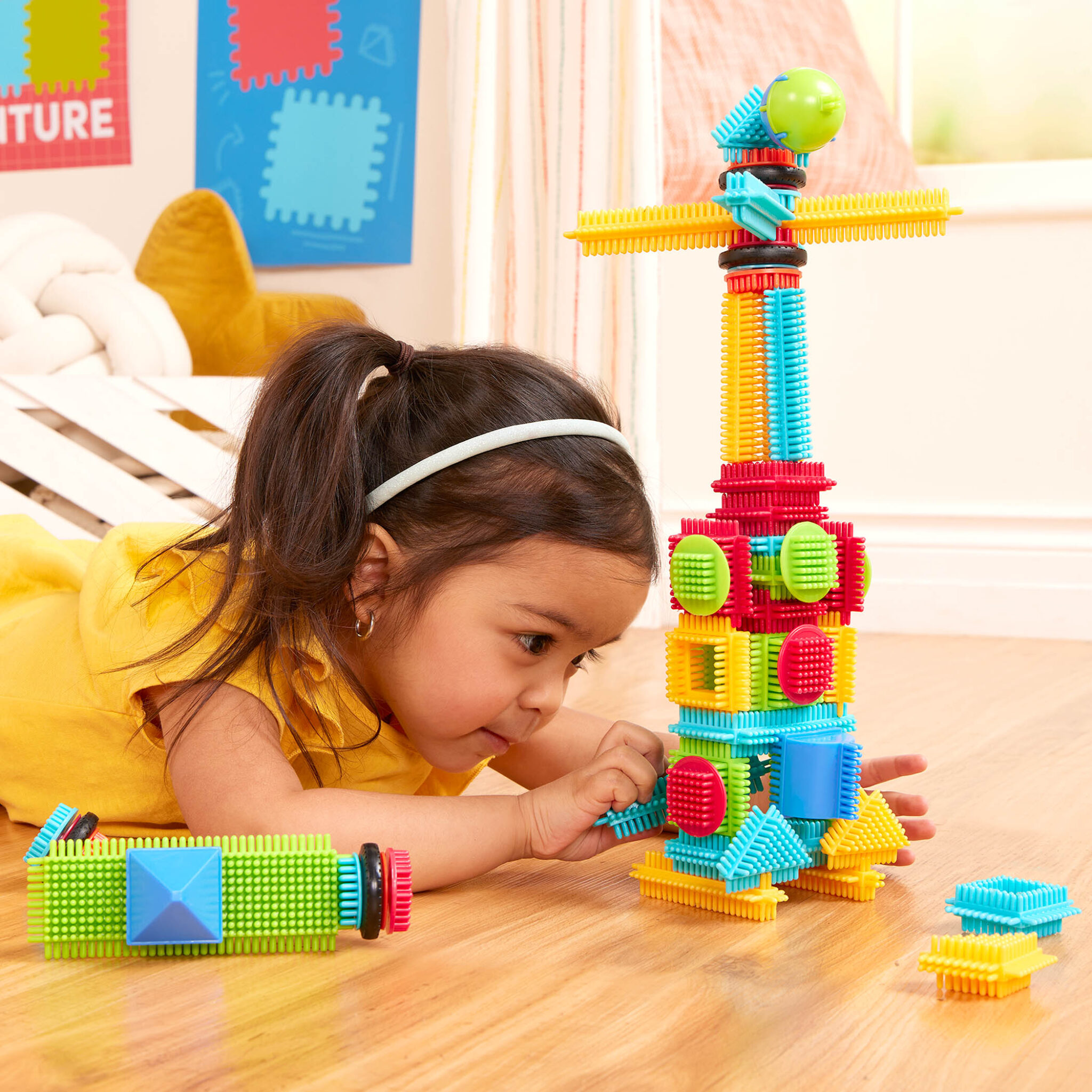 Basic Builder Box | 56 Building Blocks | Battat