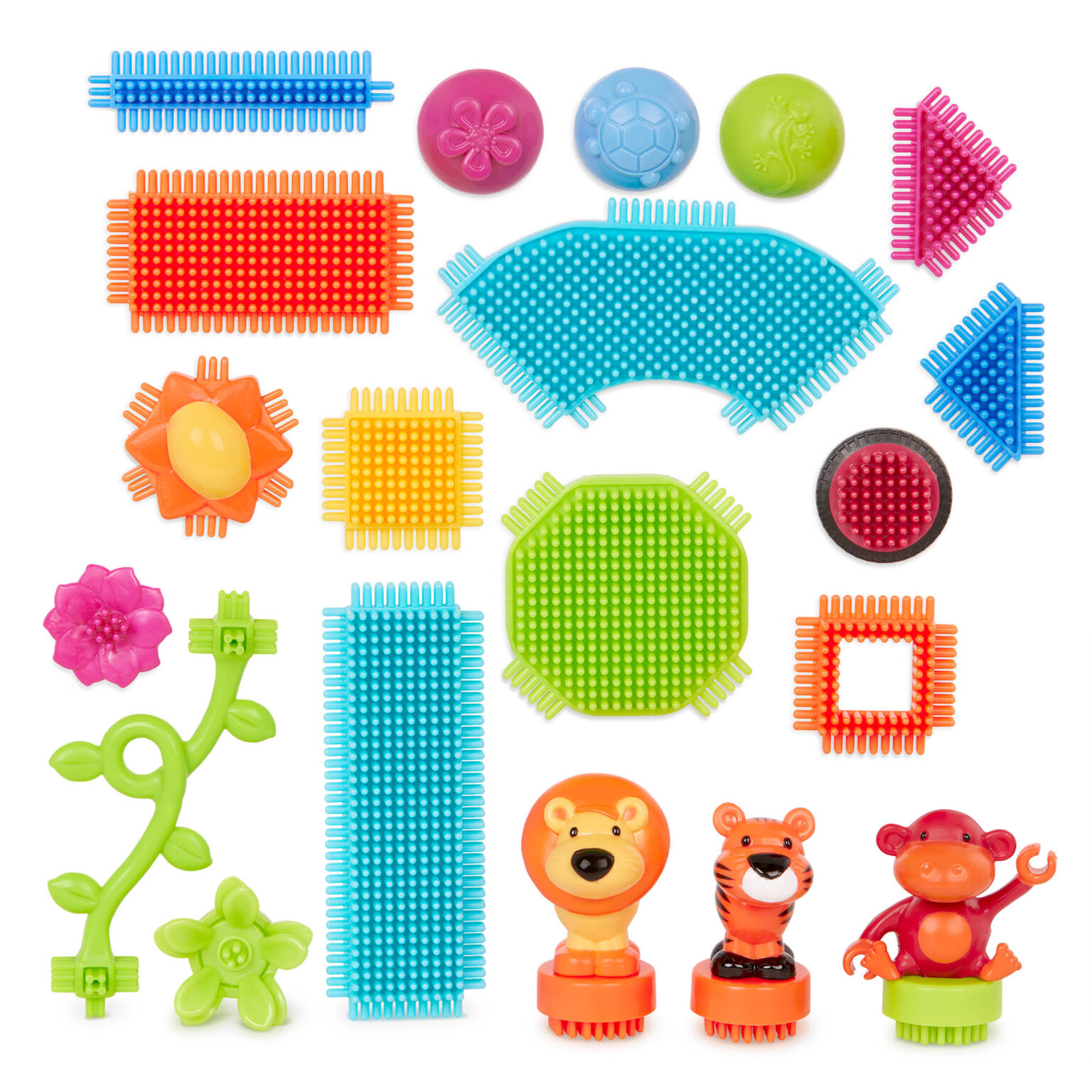 Jungle Adventures | 54-Piece Building Block Set | Bristle Blocks