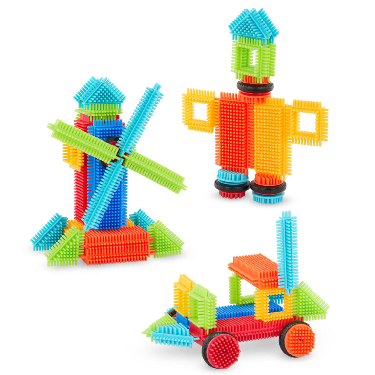 Bristle Blocks | Soft, Sensory Blocks for Toddlers & Kids | Battat