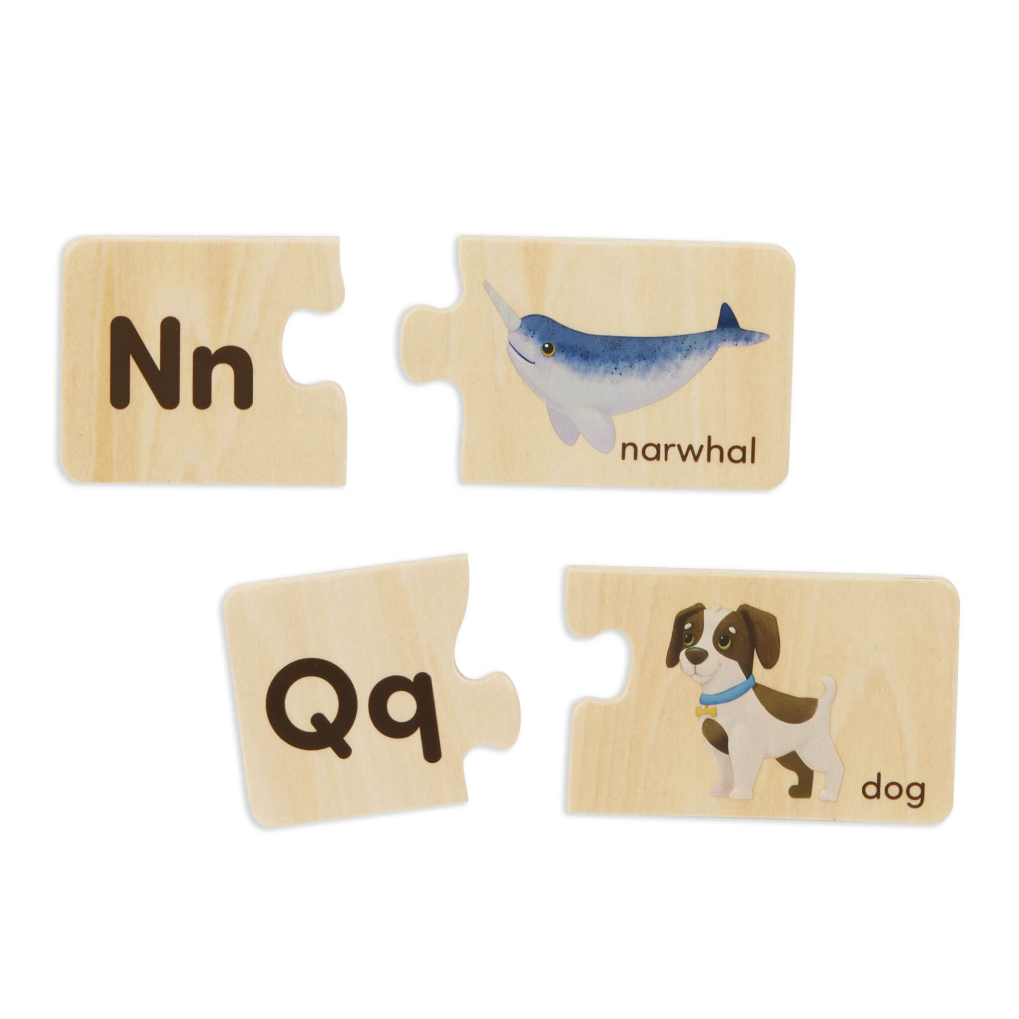 One-Match ABC Puzzle Box | Wooden ABC Puzzle | Battat