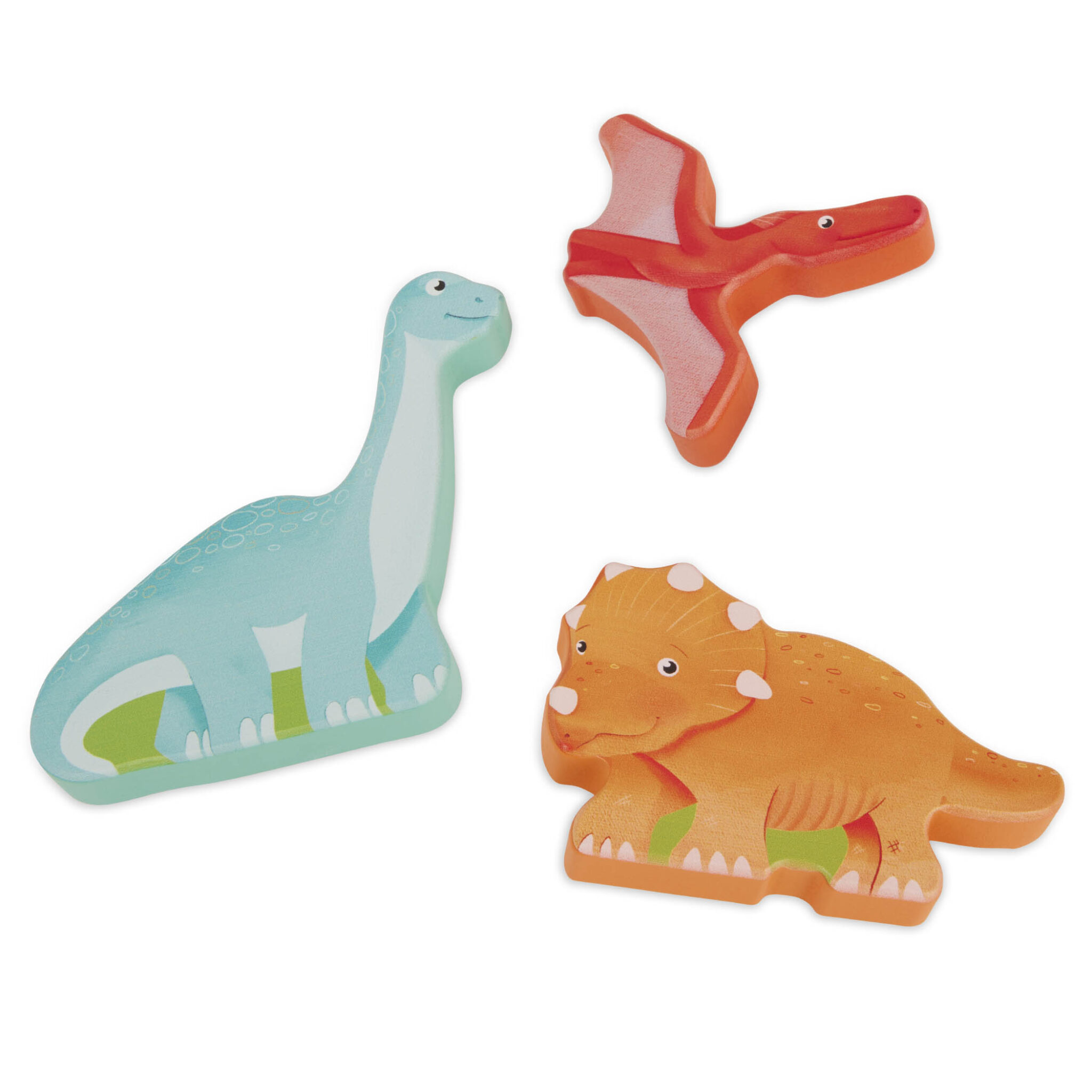 Puzzle Pals – Chunky Dino Puzzle | Wooden Puzzle | Battat