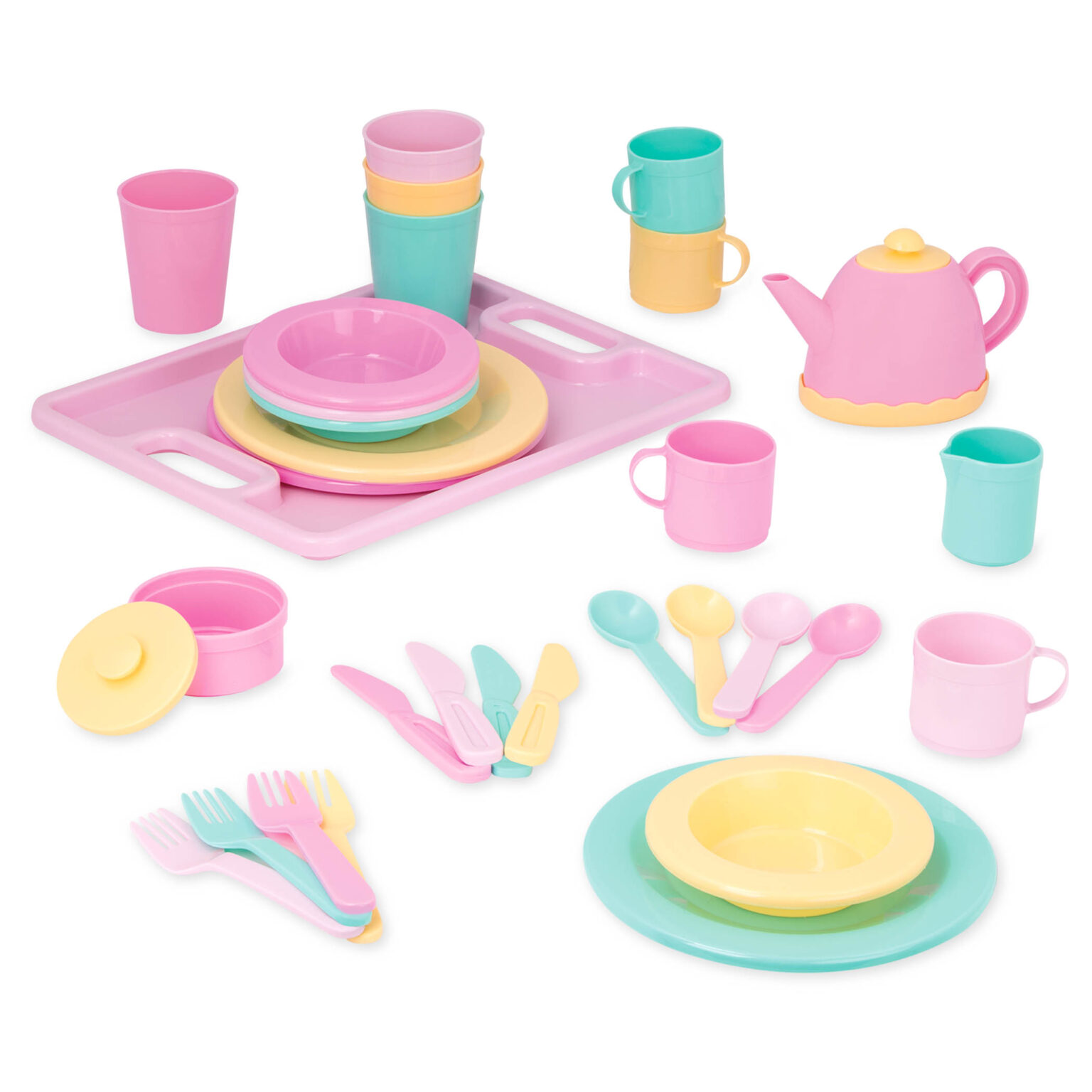 Dishes Wishes Dinnerware | Toy Plates, Cups, and Tea Set | Play Circle
