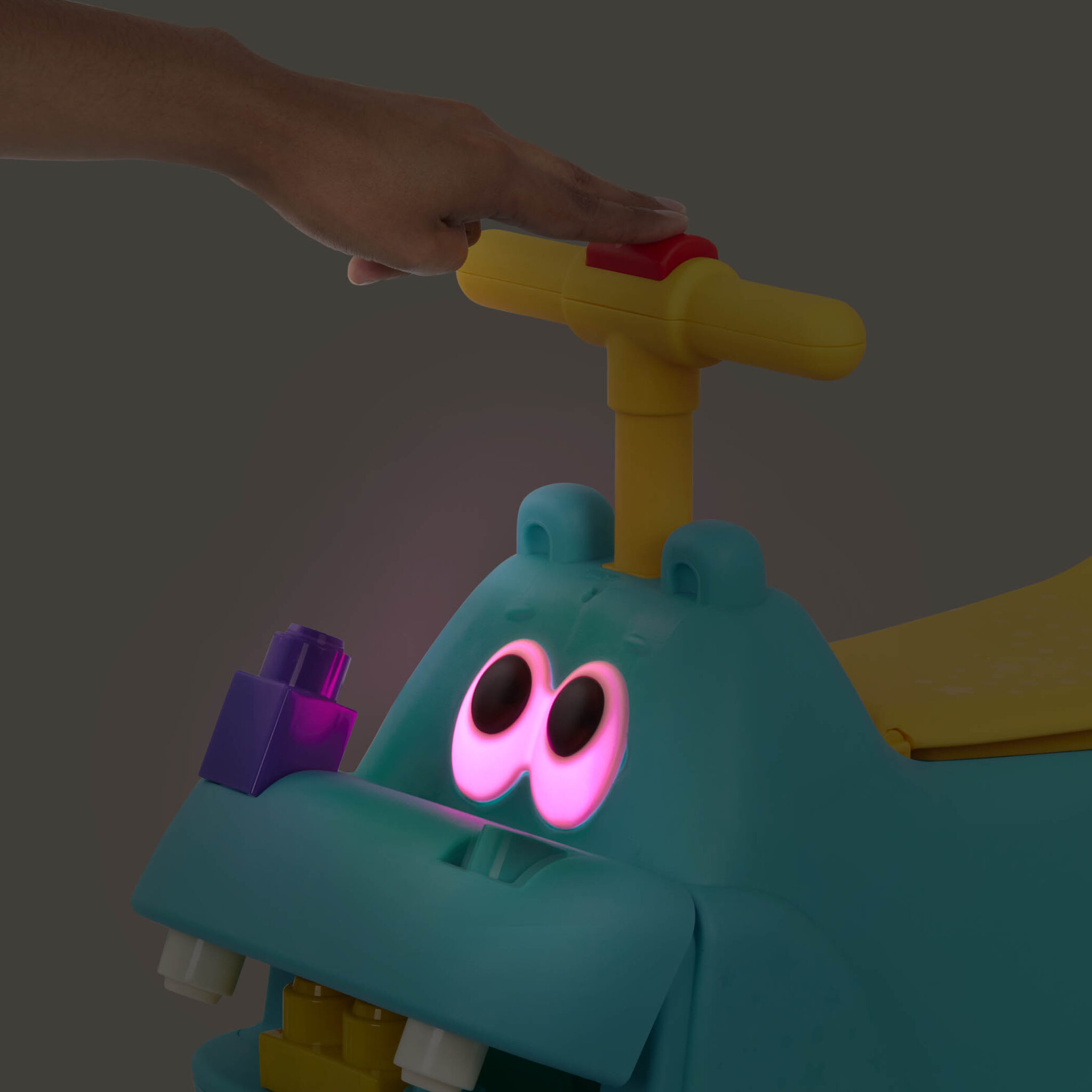 Ride-on Hippo with Blocks | Ride-On Toy with Blocks | Locbloc