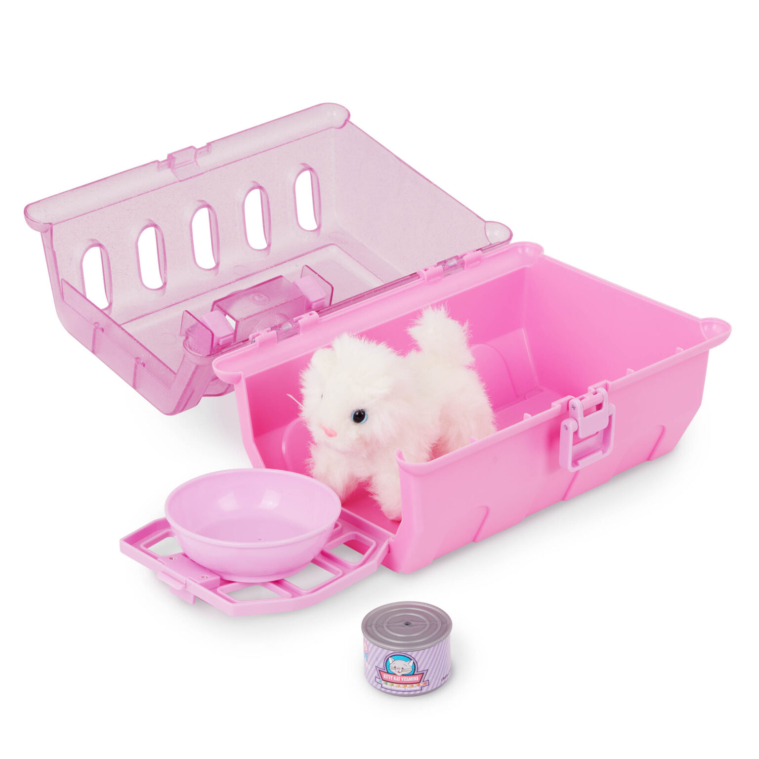 Cat Grooming Kit | Pet Carrier & Plush Kitten Set | Play Circle