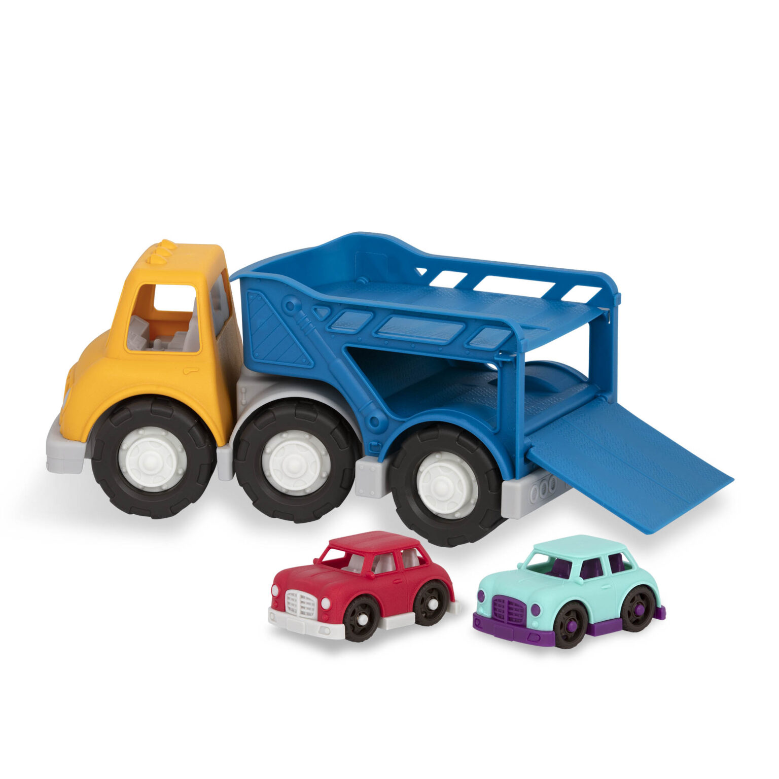 Car Carrier Truck | Toy Carrier Truck & 2 Toy Cars | Battat